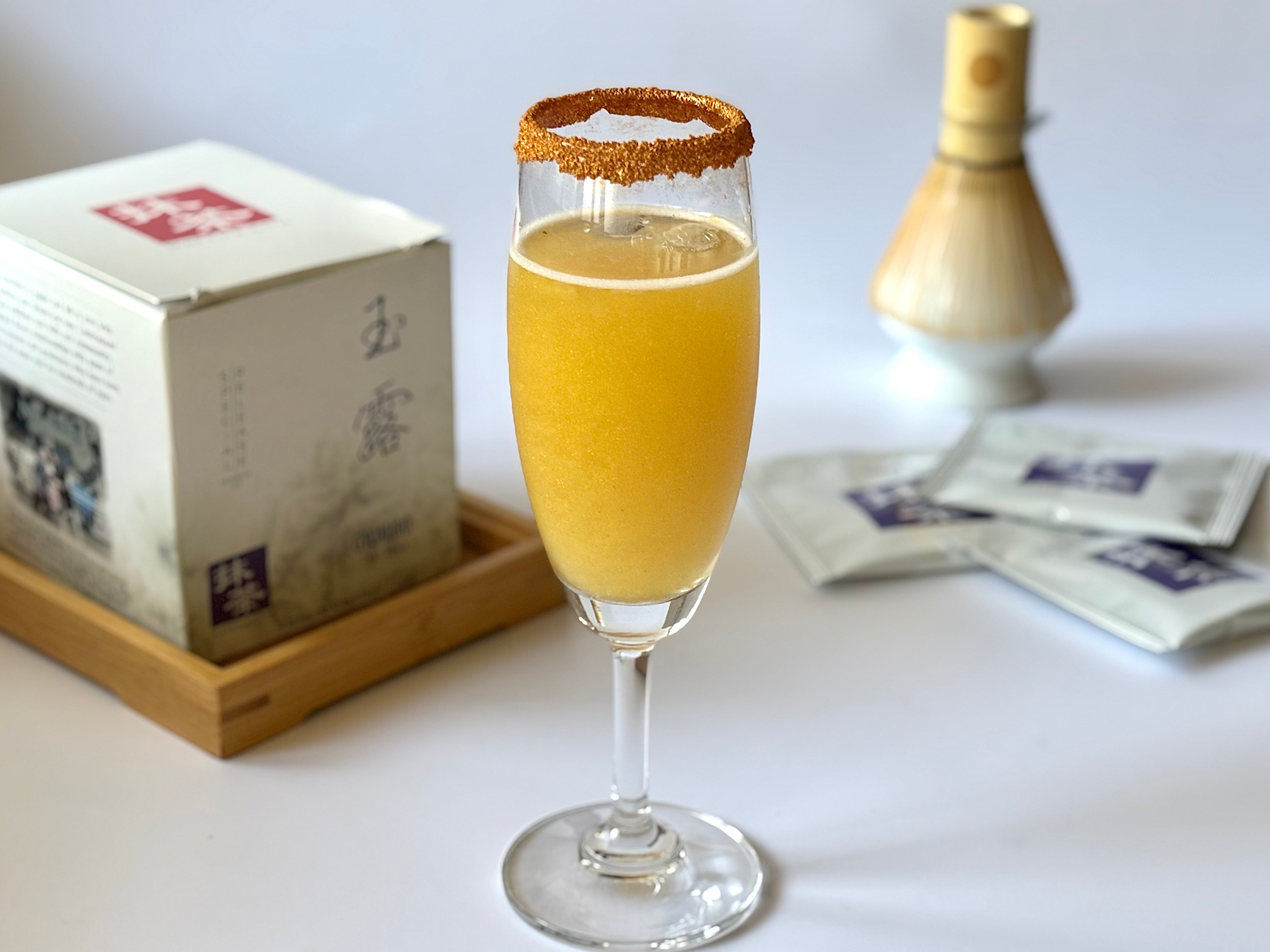 Honey Citron Green Tea Mocktail for NYE