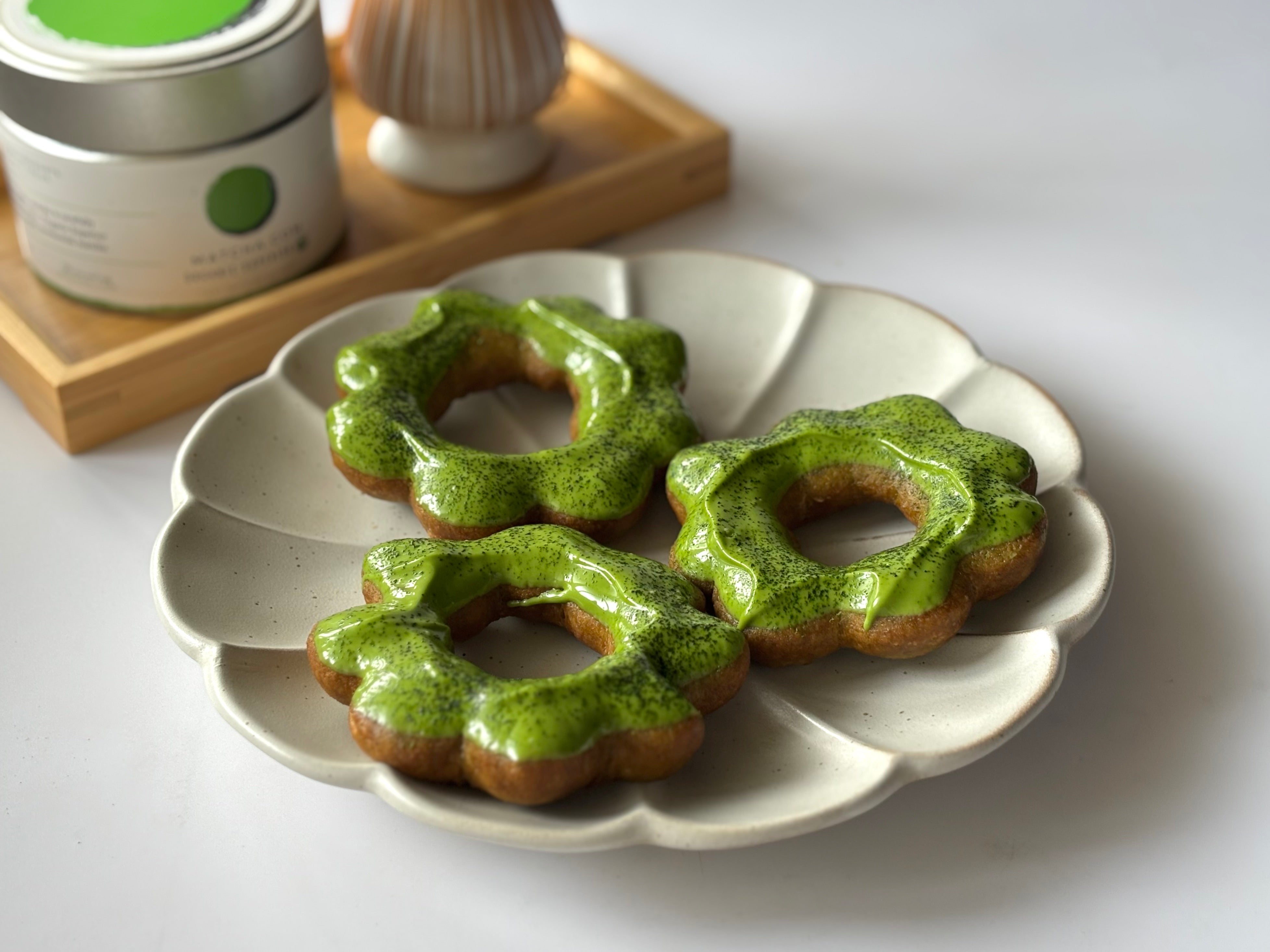 Matcha Mochi Donuts